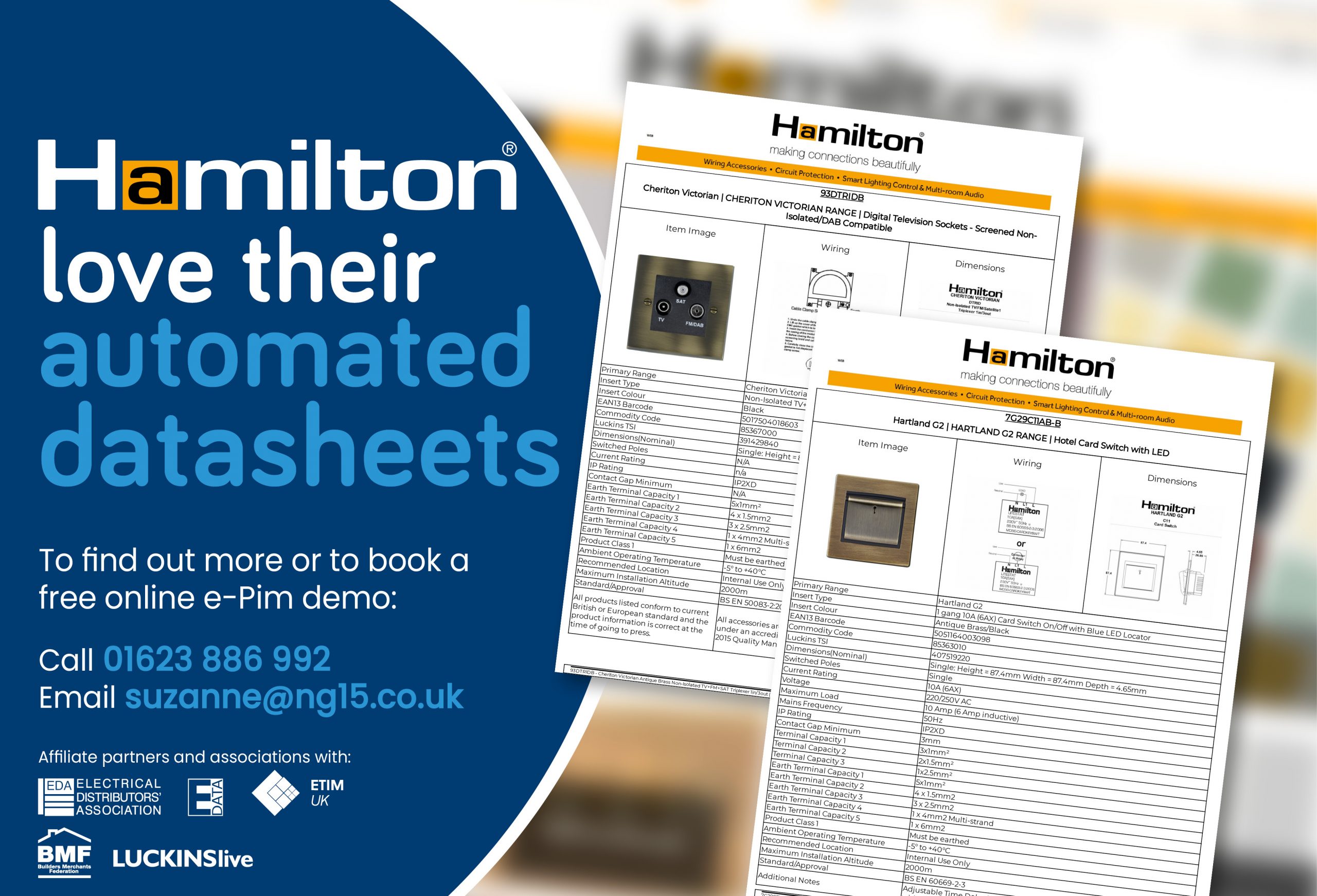 Hamilton love their automated datasheets - e-Pim